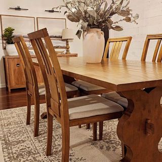 Double pedestal dining table magnolia home store